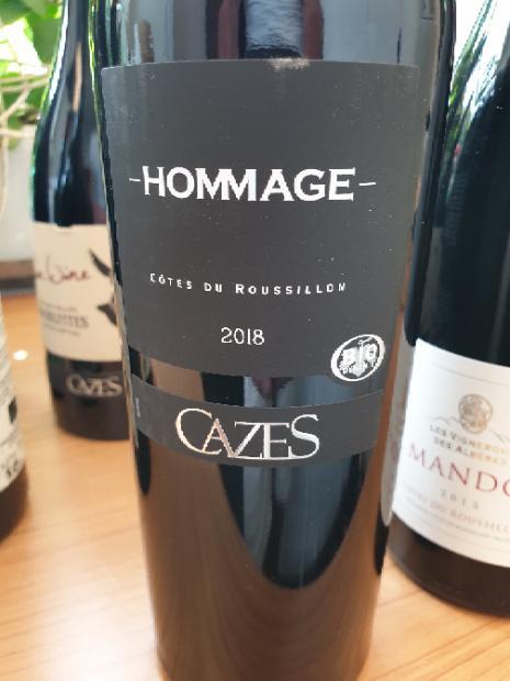 2021 Domaine Cazes Côtes du Roussillon Hommage, France, Languedoc ...