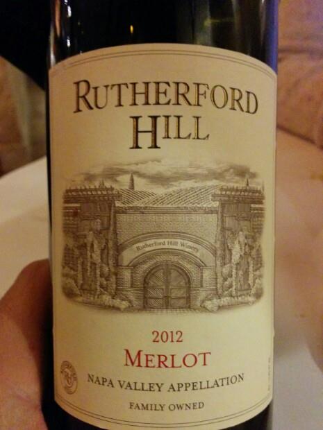 2012 Rutherford Hill Merlot Napa Valley, USA, California, Napa Valley ...