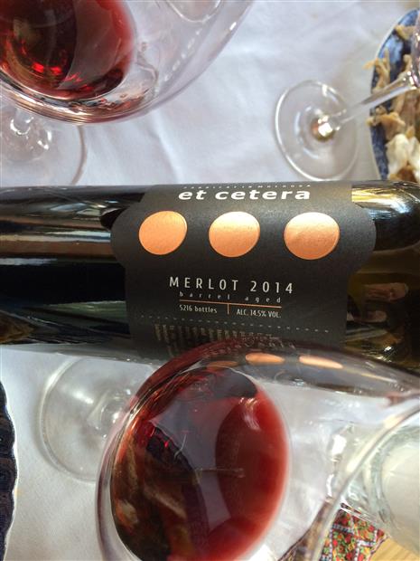 2014 Et Cetera Wine Company Merlot, Moldova, Purcari - CellarTracker