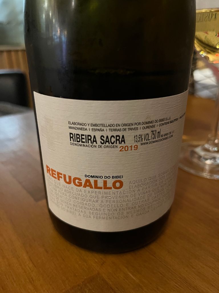 2019 Dominio do Bibei Ribeira Sacra Refugallo, Spain, Galicia, Ribeira Sacra - CellarTracker