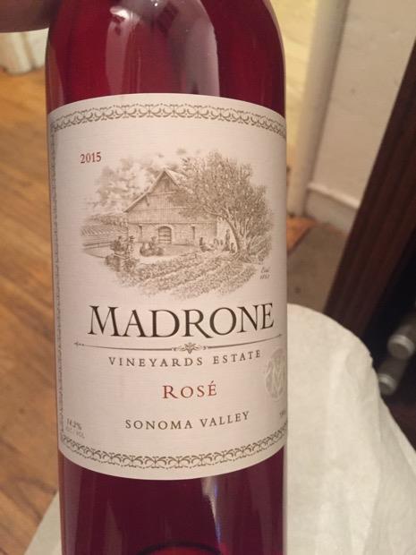 2014 Madrone Vineyards Estate Rosé, USA, California, Sonoma County ...