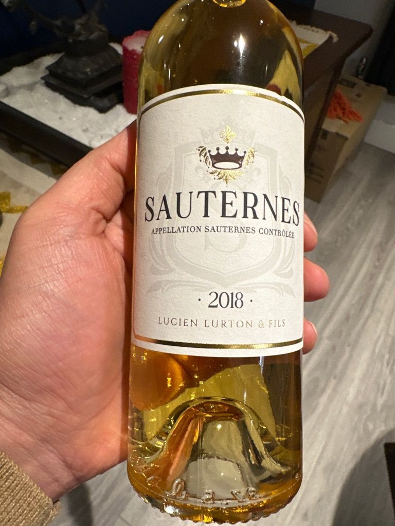 2018 Lucien Lurton & Fils Les Garonnelles, France, Bordeaux, Sauternais ...