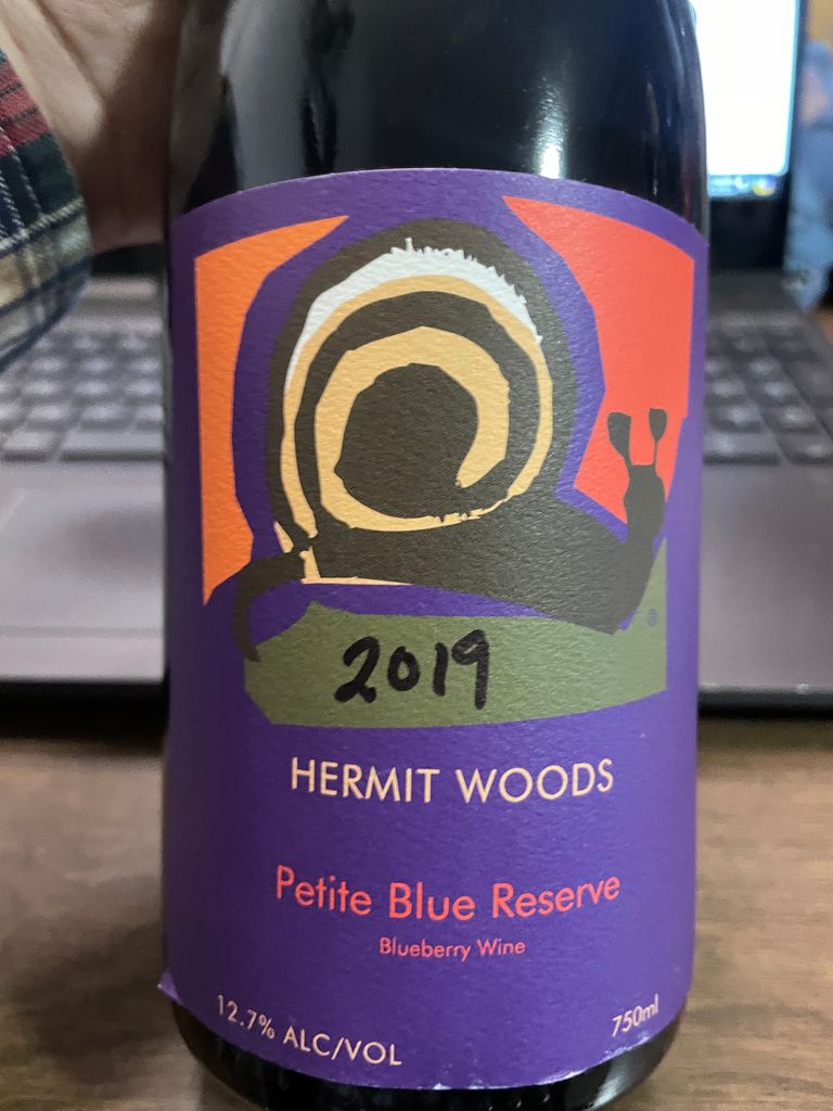 2019 Hermit Woods Winery Blueberry Petite Blue Reserve, USA, New ...