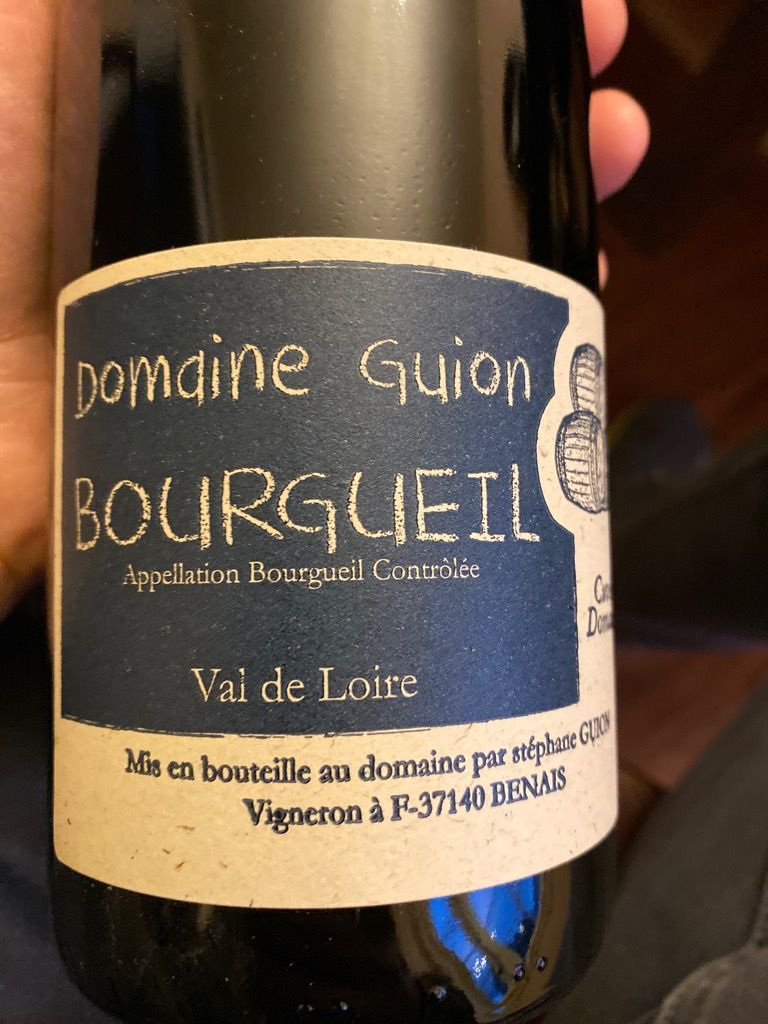 2019 Domaine Guion Bourgueil Cuvée Domaine, France, Loire Valley ...