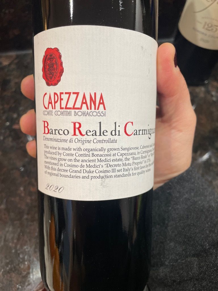 2020 Capezzana Barco Reale di Carmignano, Italy, Tuscany, Barco Reale ...