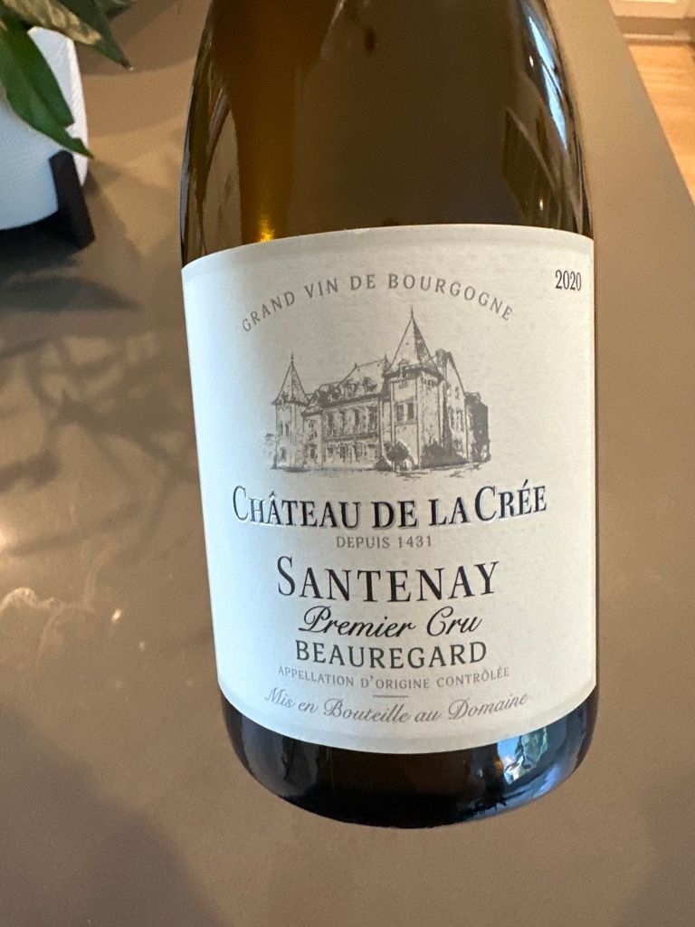 2020 Château de la Crée Santenay 1er Cru Beauregard Blanc, France ...