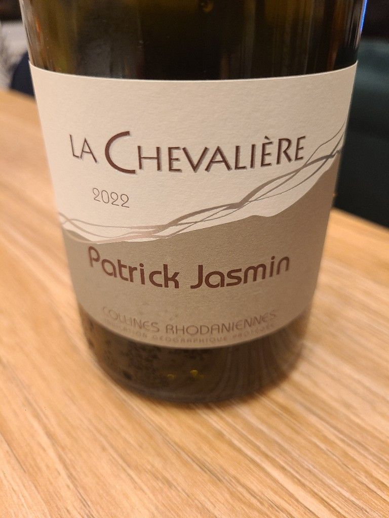 2022 Patrick Jasmin Vin de Pays des Collines Rhodaniennes La Chevalière ...