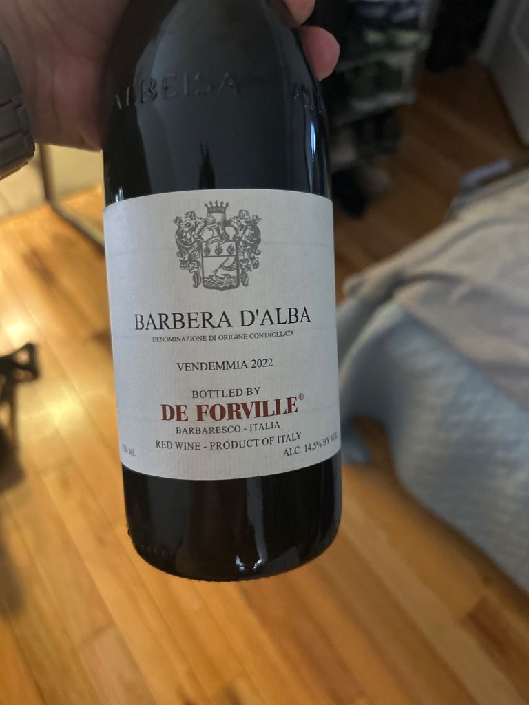 2022 De Forville Barbera d'Alba, Italy, Piedmont, Alba, Barbera d'Alba ...
