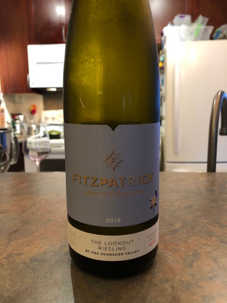 2019 Fitzpatrick Family Vineyards Riesling The Lookout, Canada, British ...