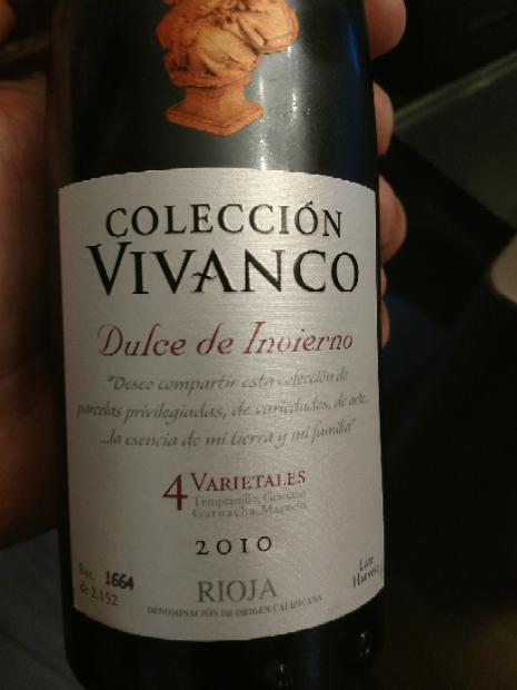 2010 Bodegas Vivanco Rioja Colección Vivanco 4 Varietales Dulce de ...