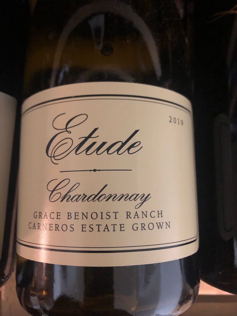 2019 Etude Chardonnay Grace Benoist Ranch, USA, California, Napa ...