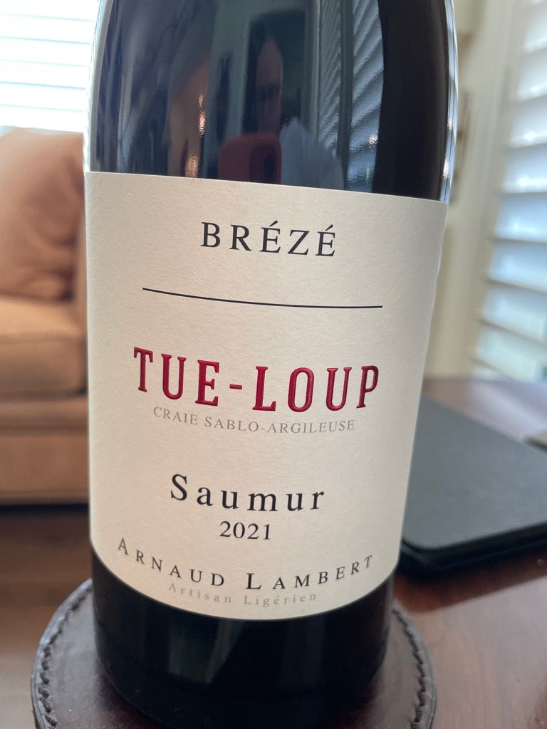 2021 Arnaud Lambert Saumur Brézé Rouge Tue-Loup, France, Loire Valley ...