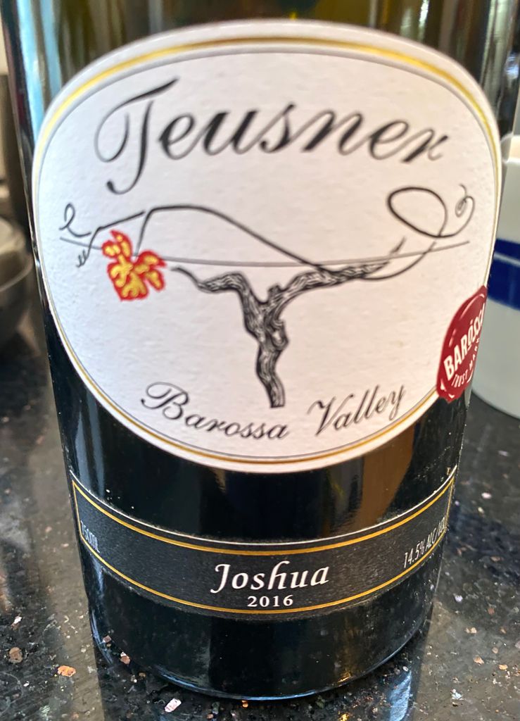 2016 Teusner Joshua, Australia, South Australia, Barossa, Barossa ...