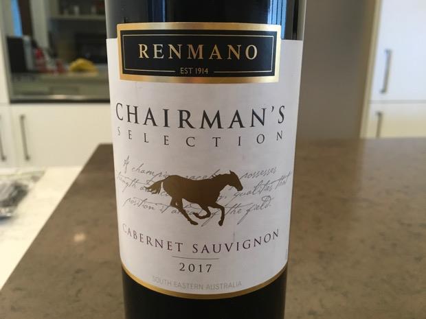 2017 Renmano Cabernet Sauvignon Chairman's Selection, Australia, South ...