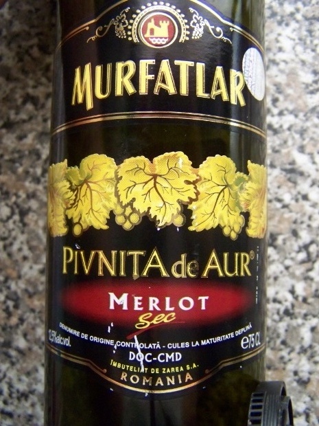 2010 Zarea Merlot Sec Pivnita de Aur Murfatlar, Romania, Murfatlar ...