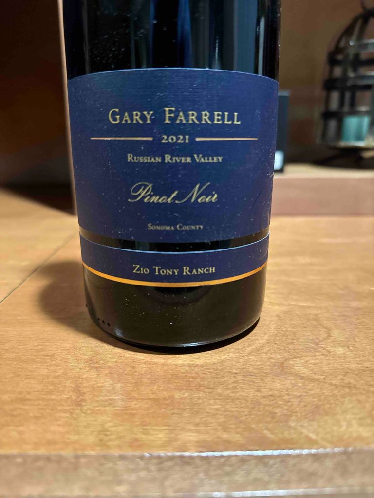 2021 Gary Farrell Pinot Noir Zio Tony Ranch, USA, California, Sonoma ...