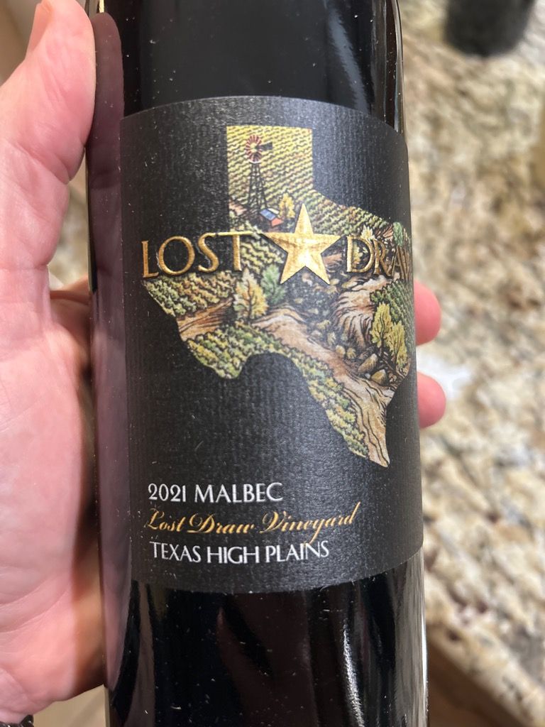 2022 Lost Draw Cellars Malbec Lost Draw Vineyards, USA, Texas, Texas ...