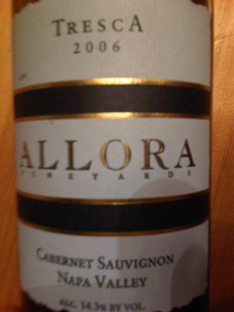 2006 Allora Vineyards Cabernet Sauvignon Tresca, USA, California, Napa ...