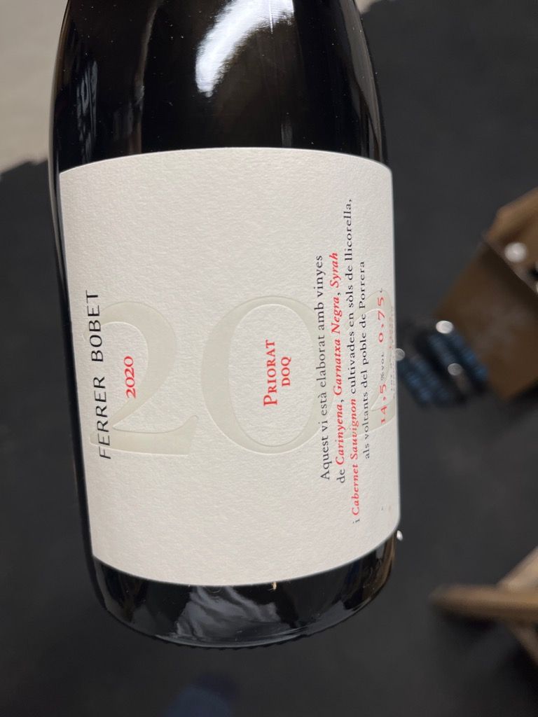2020 Ferrer Bobet Priorat, Spain, Catalunya, Priorat - CellarTracker