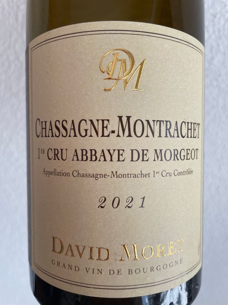 2023 David Moret Chassagne-Montrachet 1er Cru Abbaye de Morgeot, France ...