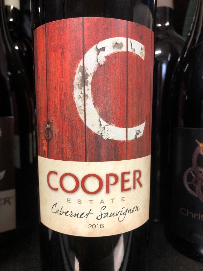 2018 Cooper Wine Company Cabernet Sauvignon Estate Red Mountain, USA ...
