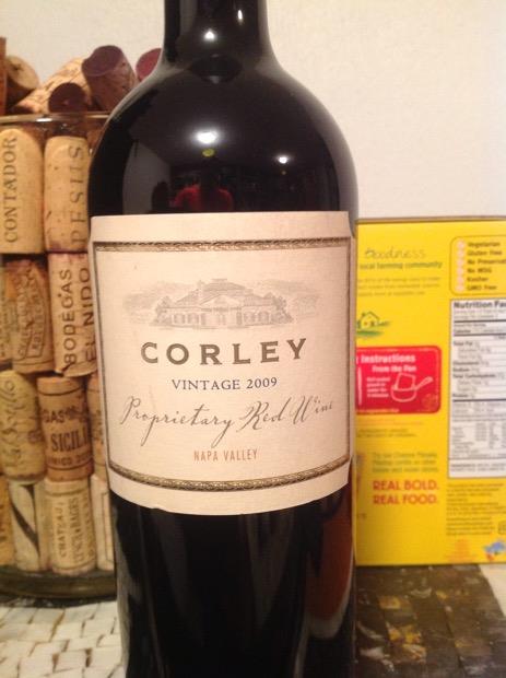 2009 Corley Family Corley Proprietary Red, USA, California, Napa Valley ...