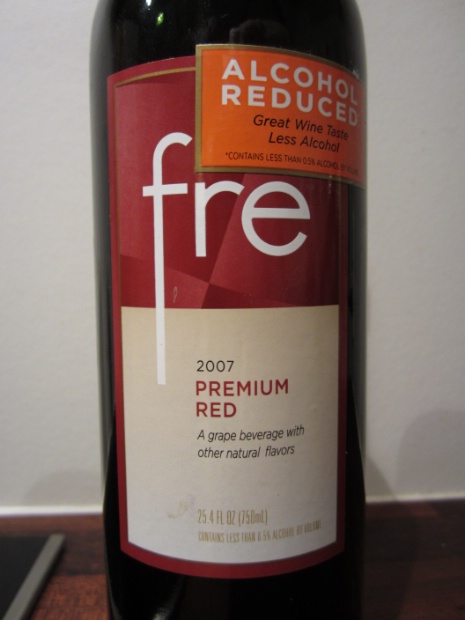 2007 Sutter Home Winery Fre Premium Red Non Alcoholic, USA, California ...