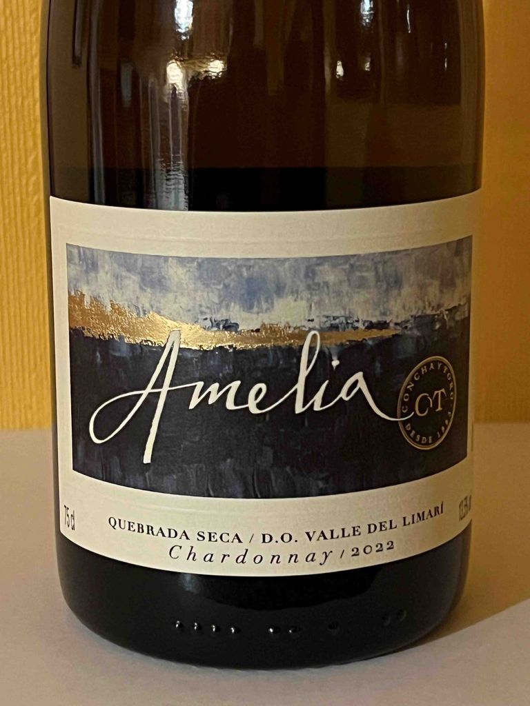 2023 Concha y Toro Chardonnay Amelia Quebrada Seca Limarí Valley, Chile ...