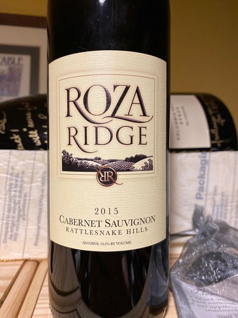 2015 Roza Ridge Cabernet Sauvignon, USA, Washington, Columbia Valley ...
