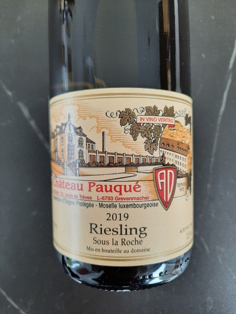 2019 Caves Albert Duhr (Château Pauqué) Riesling Sous la Roche ...