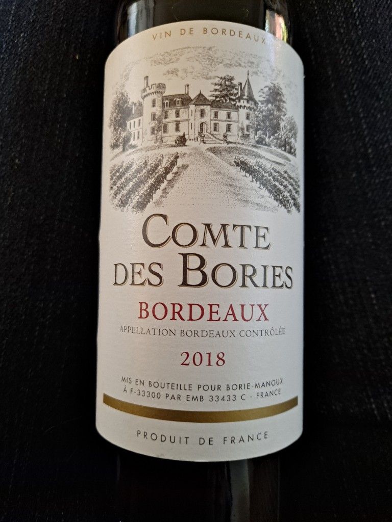 2018 Borie-Manoux Comte des Bories, France, Bordeaux - CellarTracker