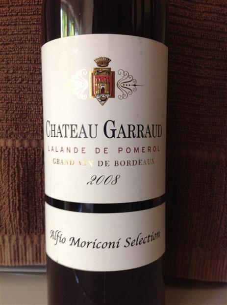 2008 Château Garraud, France, Bordeaux, Libournais, Lalande de Pomerol ...