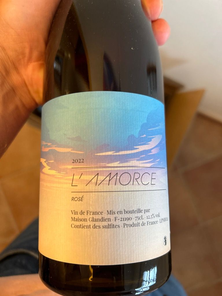 2022 Maison Glandien L'Amorce Rosé, France, Burgundy, Côte Chalonnaise ...