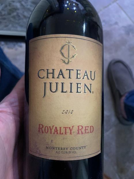 2010 Château Julien Royalty Red, USA, California, Central Coast ...