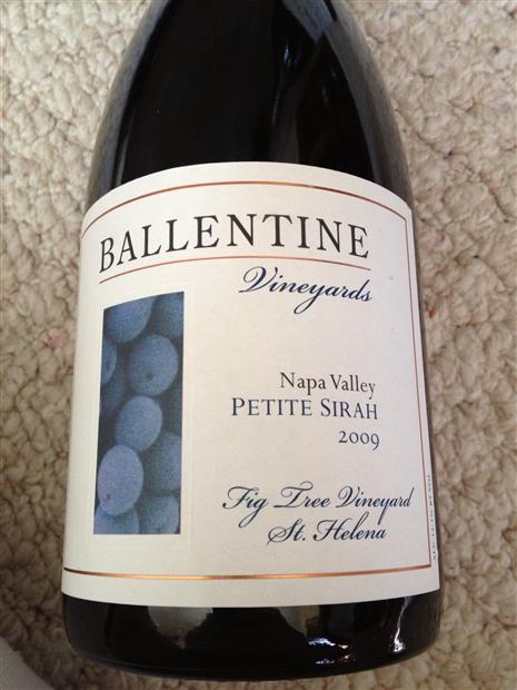 2010 Ballentine Vineyards Petite Sirah Fig Tree Vineyard, USA ...