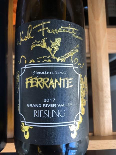 2018 Ferrante Riesling Signature Series, USA, Ohio, Grand River Valley ...