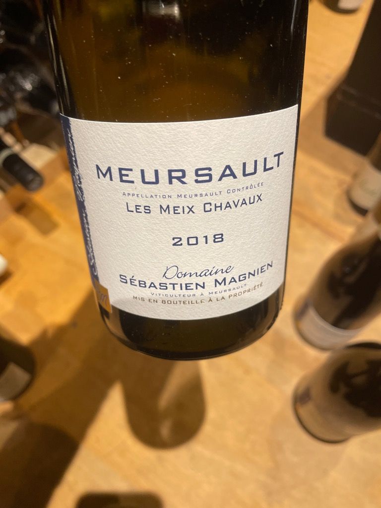 2020 Domaine Sébastien Magnien Meursault Les Meix Chavaux, France ...