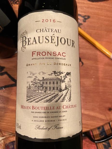 2016 Château Beauséjour (Fronsac), France, Bordeaux, Libournais ...