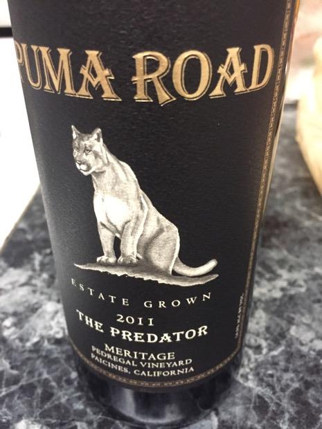2011 Puma Road The Predator Pedregal Vineyard, USA, California, Central ...