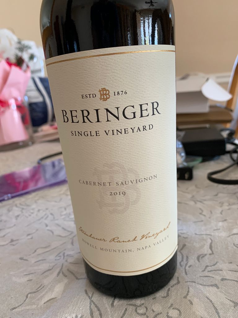 2019 Beringer Vineyards Cabernet Sauvignon Single Vineyard Howell ...