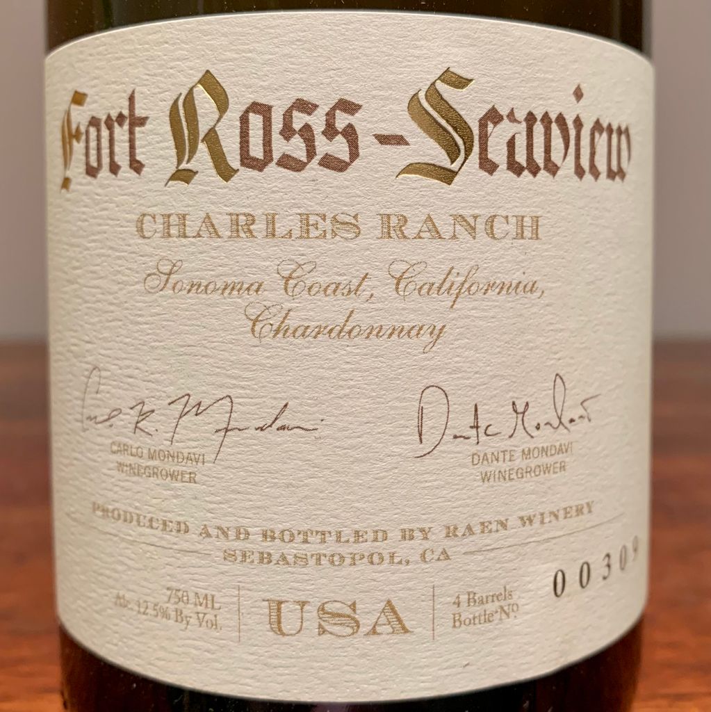 2021 Raen Winery Chardonnay Charles Ranch, USA, California, Sonoma ...