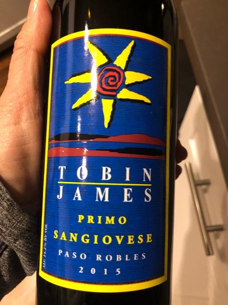 2015 Tobin James Sangiovese Primo, USA, California, Central Coast, Paso ...