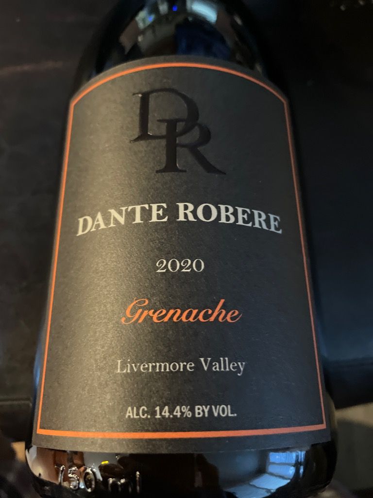 2021 Dante Robere Grenache, USA, California, San Francisco Bay ...