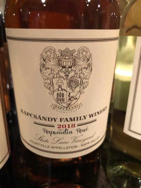 2013 Kapcsándy Family Winery Rapszodia Rosé, USA, California, Napa ...