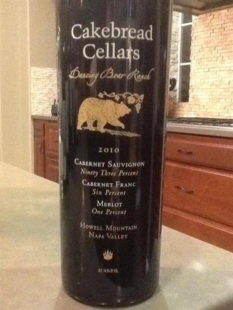 2010 Cakebread Cellars Cabernet Sauvignon Dancing Bear Ranch, USA ...