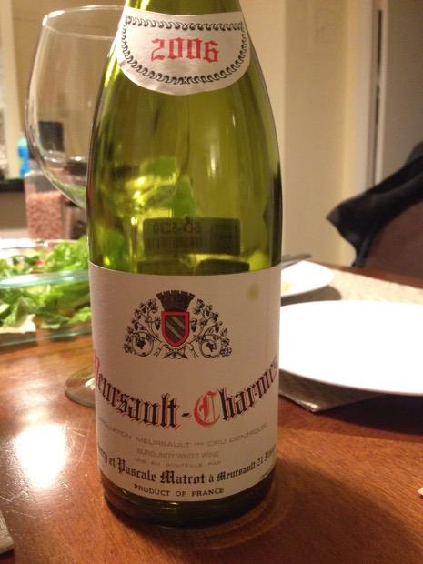 2006 Domaine Matrot Meursault 1er Cru Charmes, France, Burgundy, Côte ...