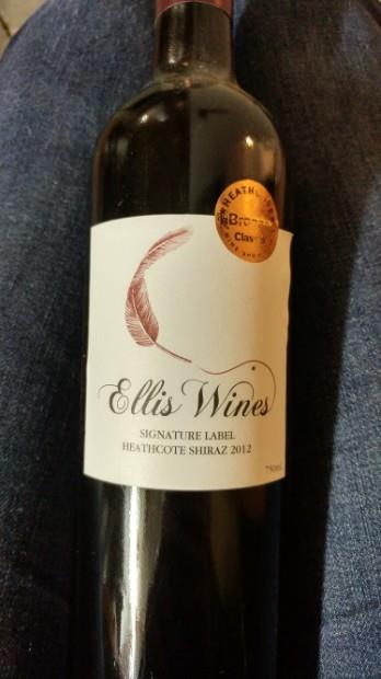 2013 Ellis Wines Shiraz Signature Label, Australia, Victoria, Central ...