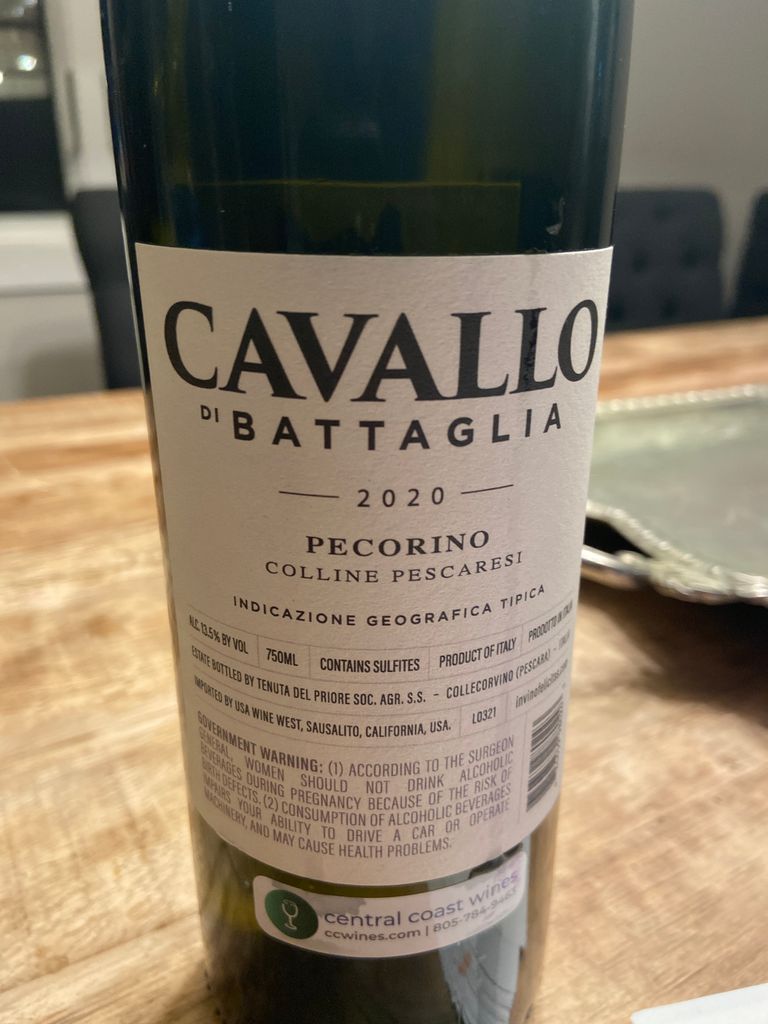2022 Cavallo di Battaglia Colline Pescaresi IGT, Italy, Abruzzi ...
