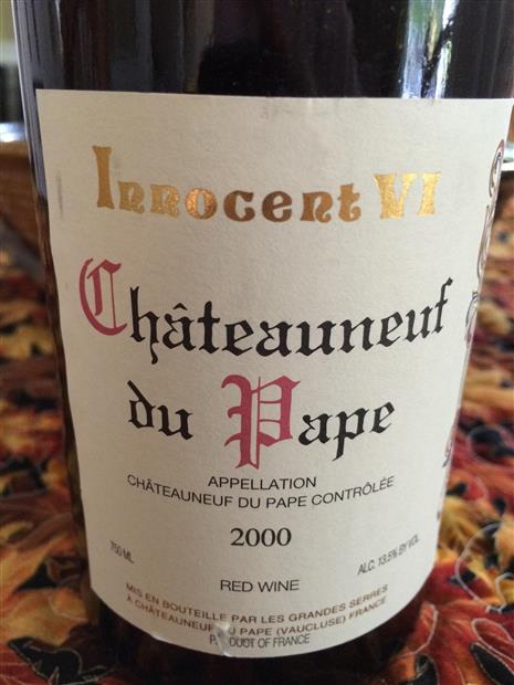 2015 Innocent VI Châteauneuf-du-Pape, France, Rhône, Southern Rhône ...