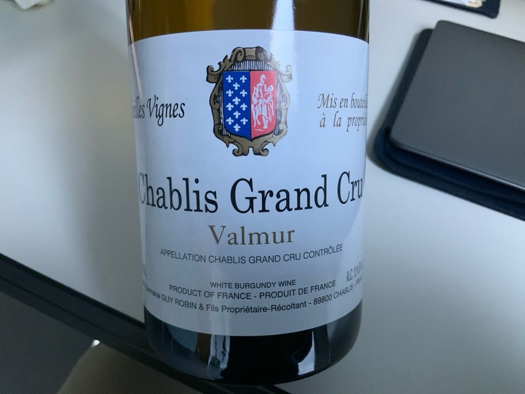 2021 Domaine Guy Robin et Fils Chablis Grand Cru Valmur Vieilles Vignes ...